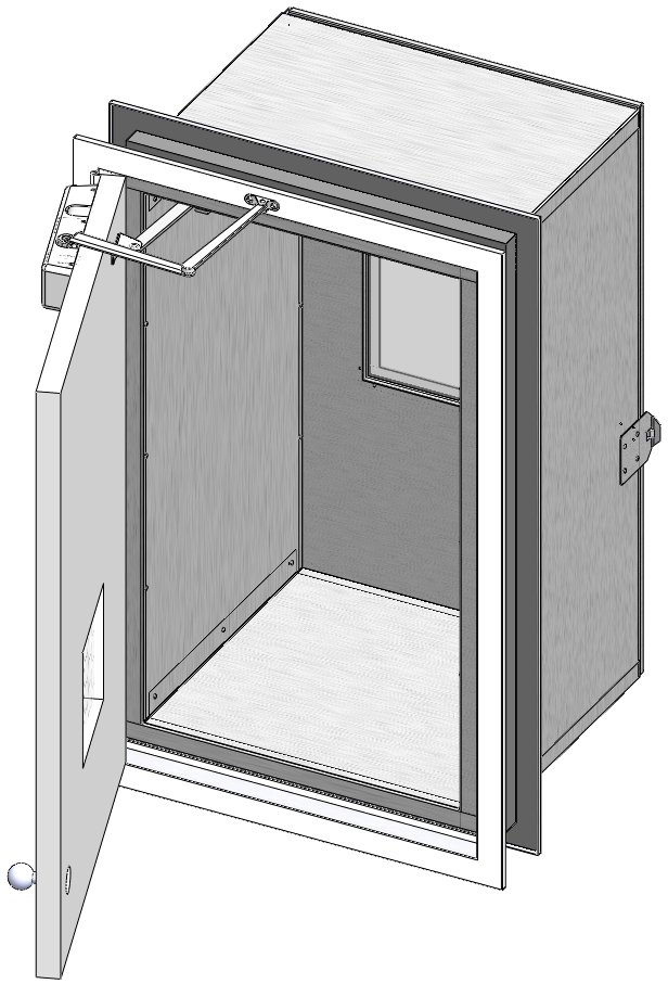 Wall-Mounted Fire Rated Door Pass-Thrus | 304 Stainless Steel
