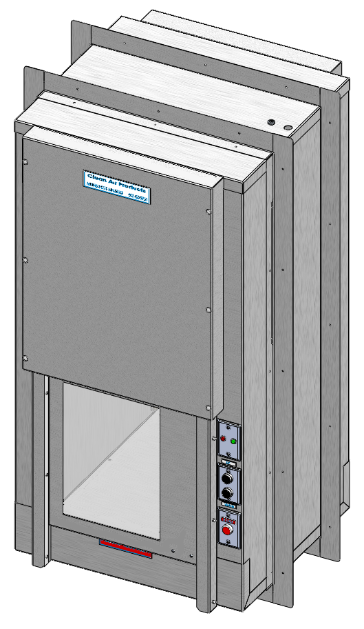 CAP18WVP Pneumatic Vertical Sliding Door | Pass-Thru Doors