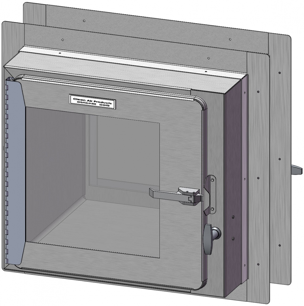 Wall-Mounted Fully Welded Body Pass-Thru (18W x 18H x 18D)