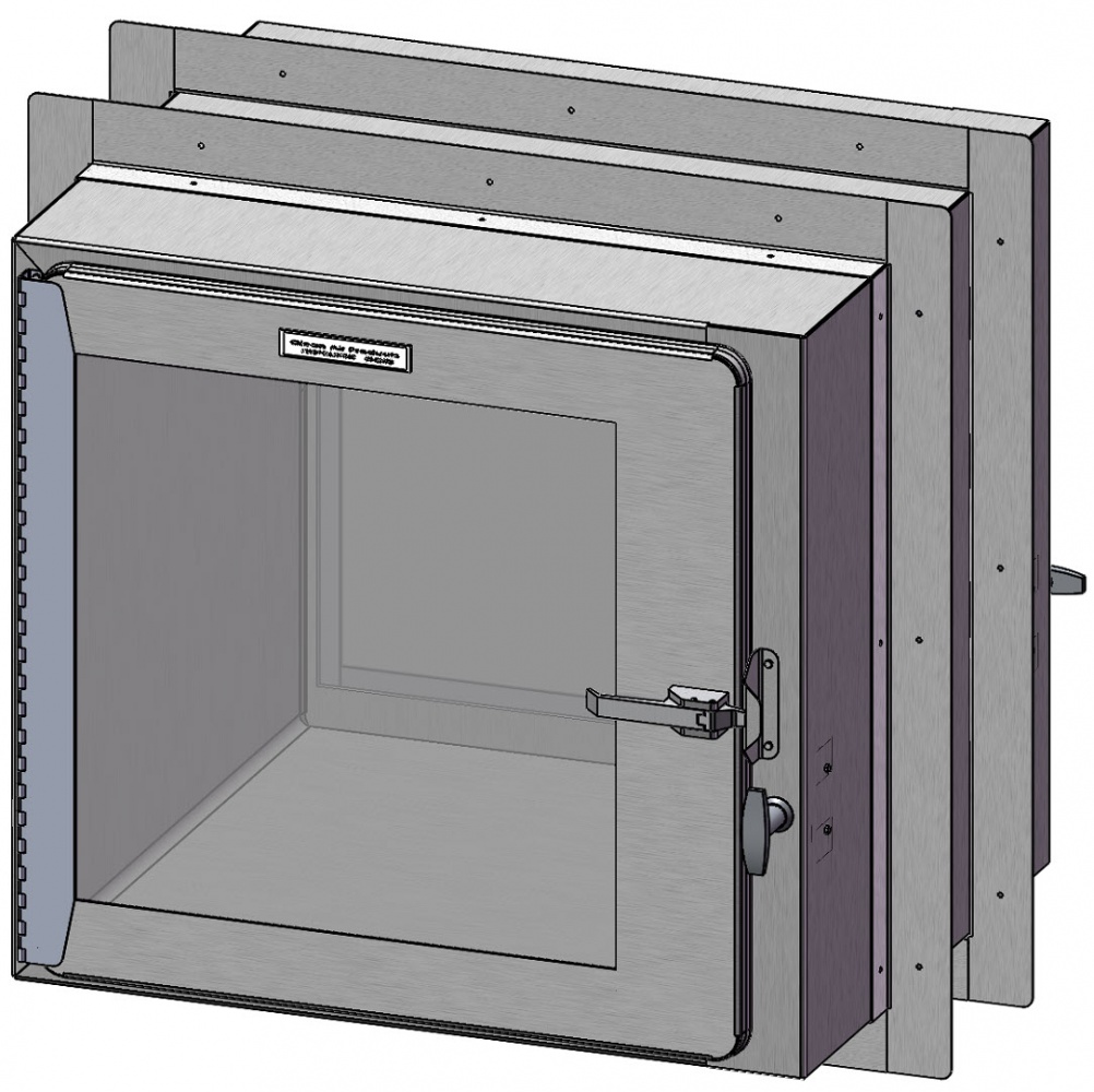 Wall-Mounted Fully Welded Body Pass-Thru (24W x 24H x 24D)