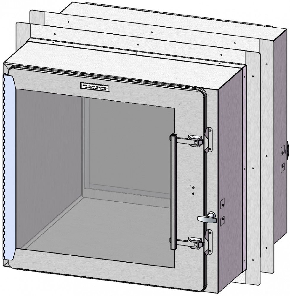 Wall-Mounted Fully Welded Body Pass-Thru (30W x 30H x 30D)