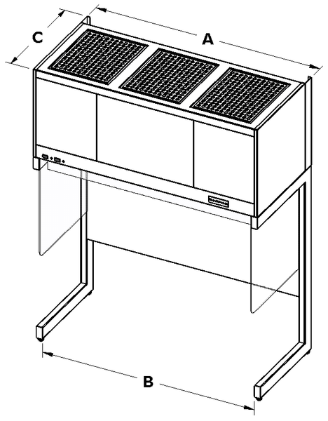 Vertical Flow Clean Benches | Open Base Clean Benches | CAP412 Clean ...