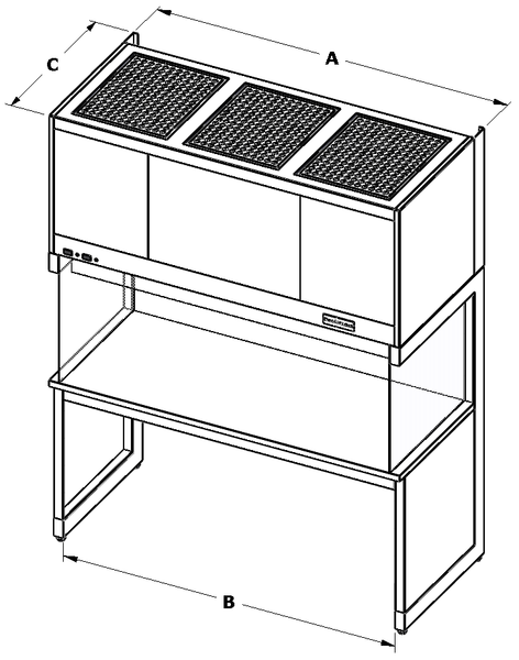 Vertical Laminar Flow Wash Out Base Clean Bench